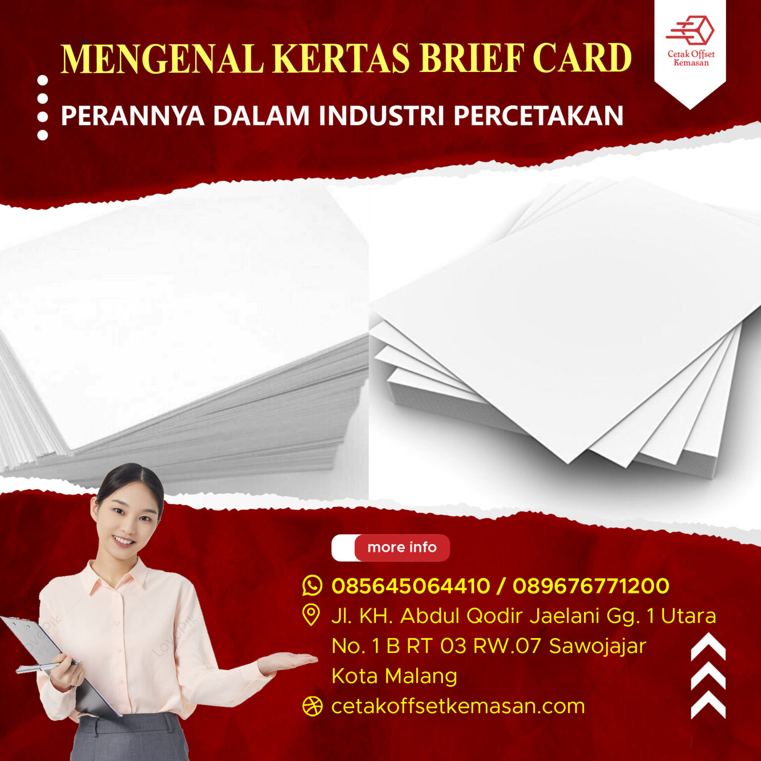 Kertas Brief Card: Detail dan Perannya dalam Industri Percetakan ...
