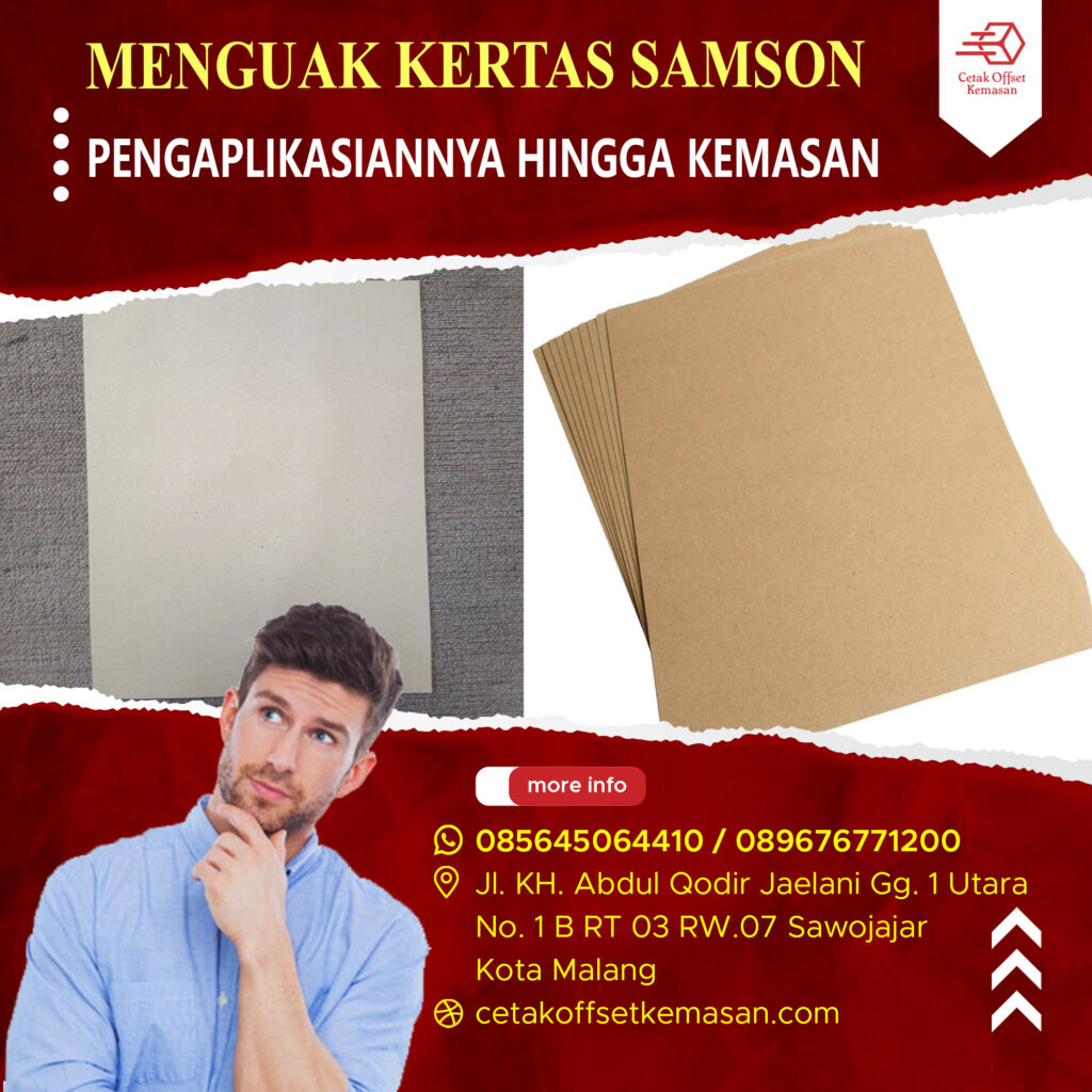 Kertas Samson: Detail dan Perannya dalam Dunia Percetakan Kemasan ...