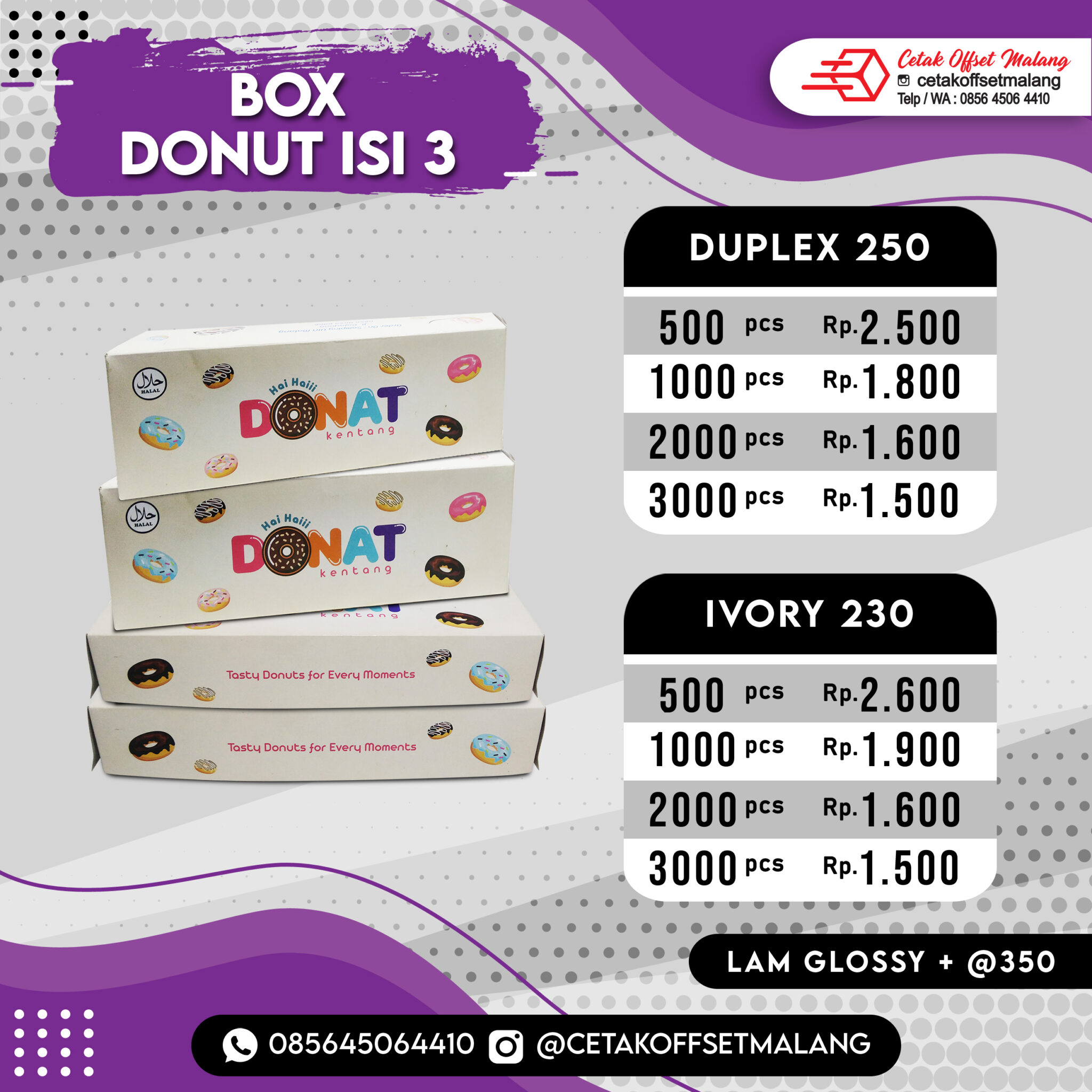 Price List - Cetak Offset Kemasan